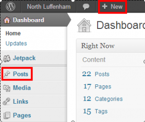 Creating a Post | North Luffenham
