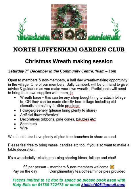 Wreath-Making-Poster | North Luffenham