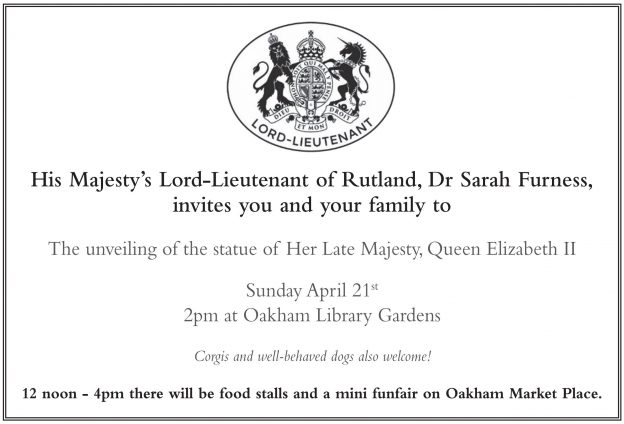 Statue Unveiling Invitation | North Luffenham